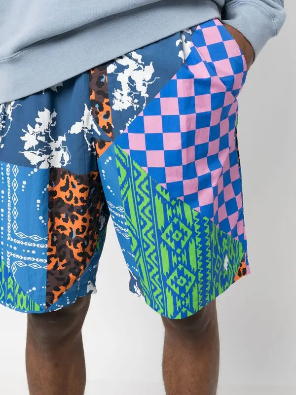 COUNTY OF MILAN Marcelo Burlon Multi-panel Knee-length Shorts