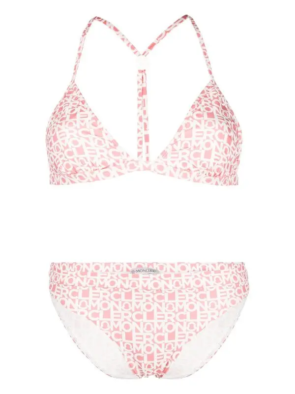 Moncler Logo-print Bikini - Pink