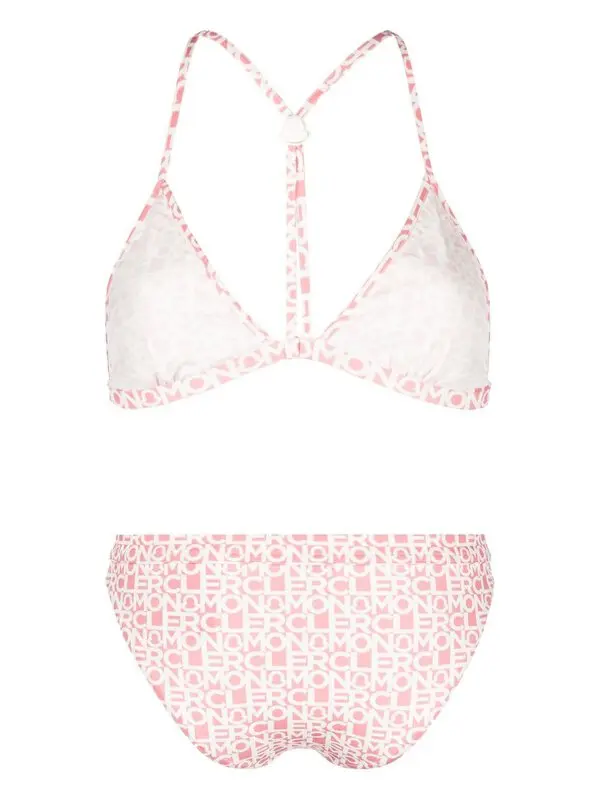 Moncler Logo-print Bikini - Pink