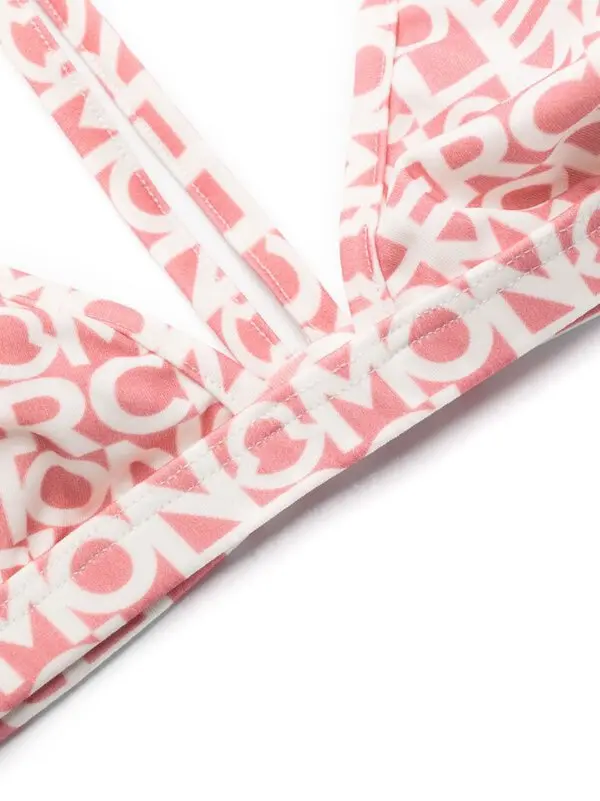 Moncler Logo-print Bikini - Pink