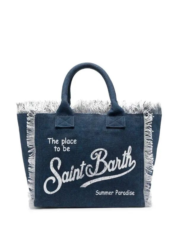 MC2 SAINT BARTH Vanity Beach Bag - Blue