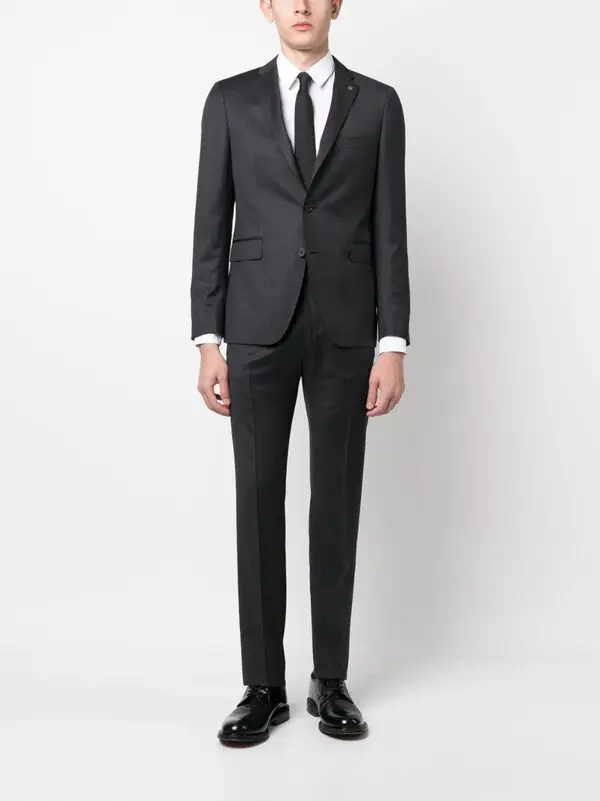 Tagliatore Single-breasted Buttoned Suit - Grey