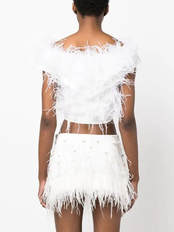 Cult Gaia Sosha Feather Top