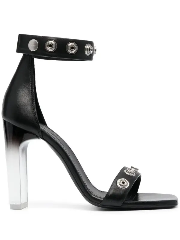 Rick Owens 100mm Eyelet-detail Sandals - Black