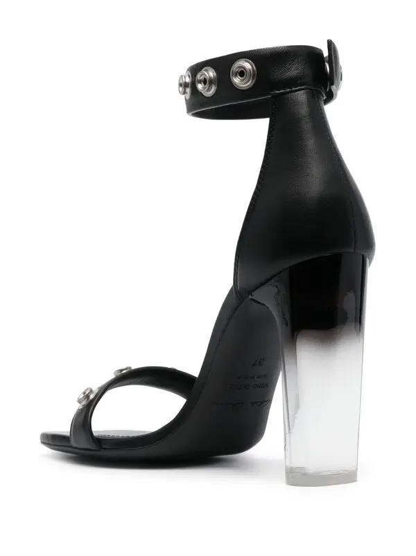 Rick Owens 100mm Eyelet-detail Sandals - Black