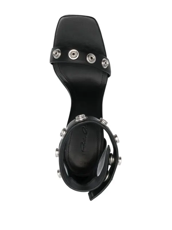 Rick Owens 100mm Eyelet-detail Sandals - Black