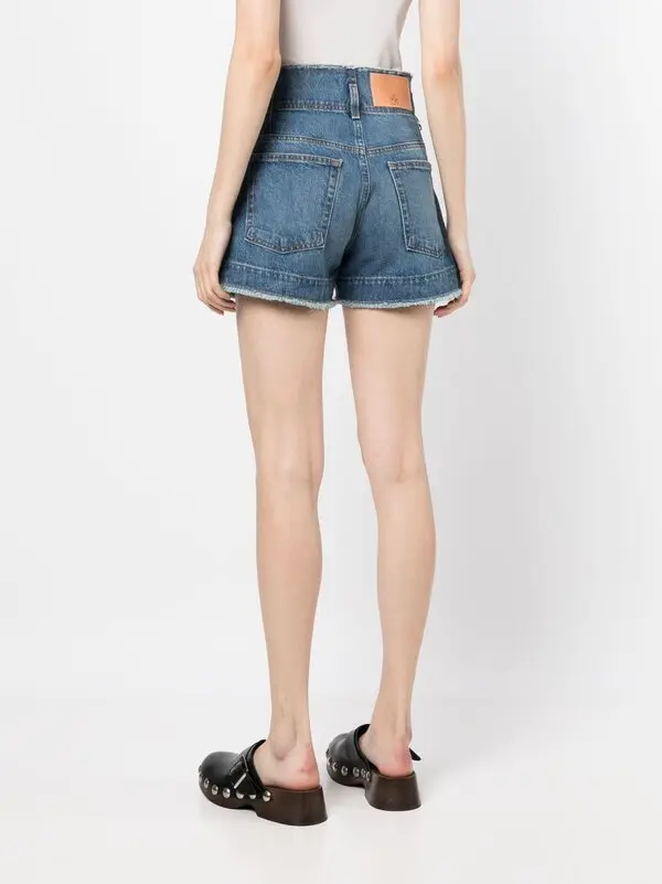 Ulla Johnson High-waisted Denim Shorts