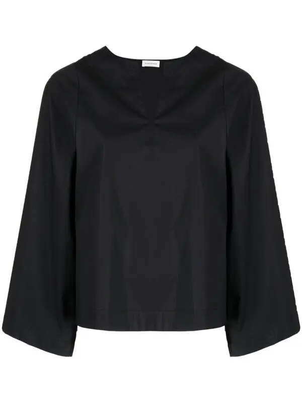 BY MALENE BIRGER V-neck Blouse - Black