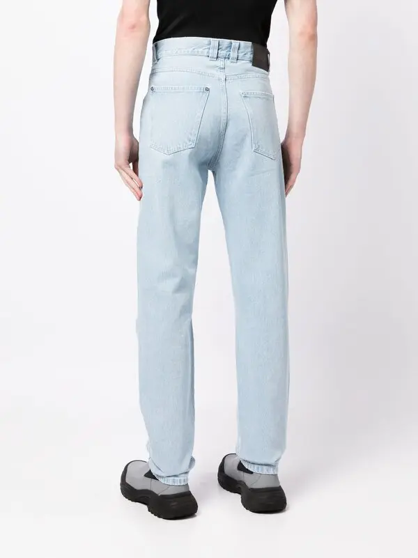 GMBH Washed Straight-leg Jeans