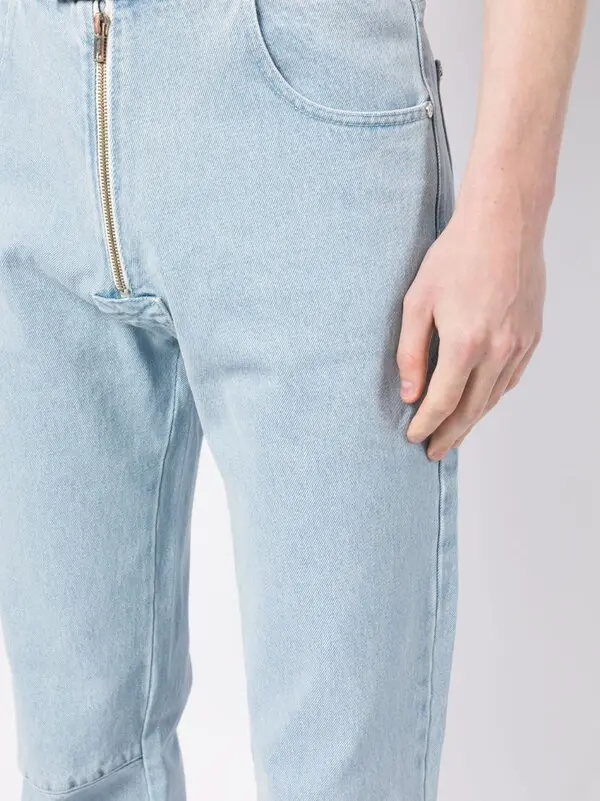GMBH Washed Straight-leg Jeans