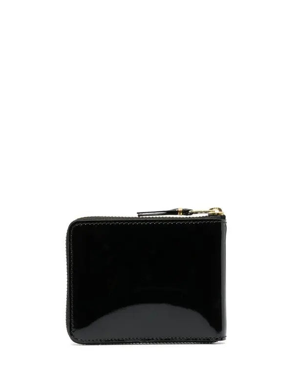 Comme Des Garçons Inside-printed Patent-leather Wallet