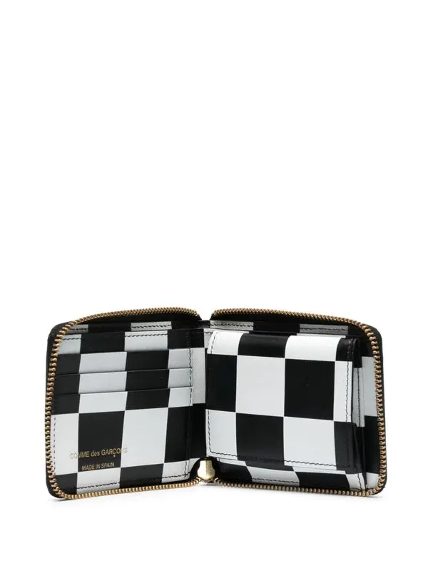 Comme Des Garçons Inside-printed Patent-leather Wallet