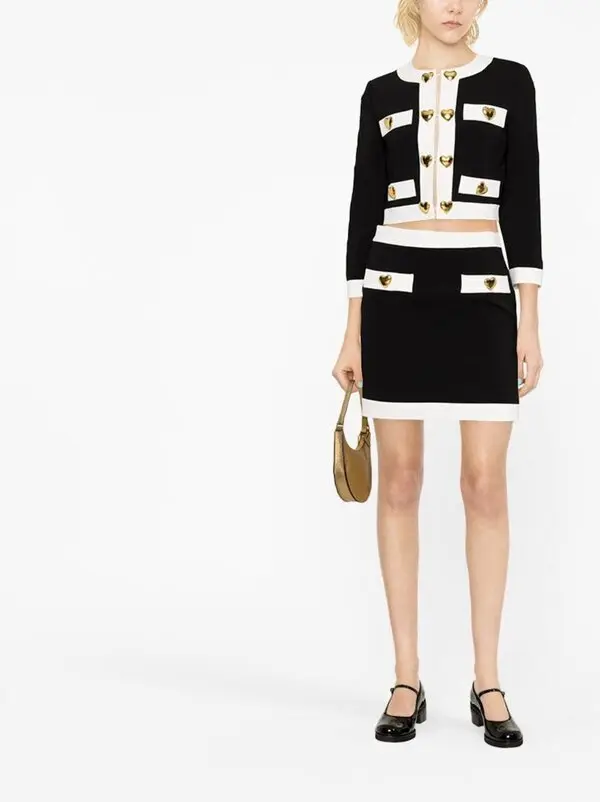 Moschino Heart-embellished Cropped Jacket