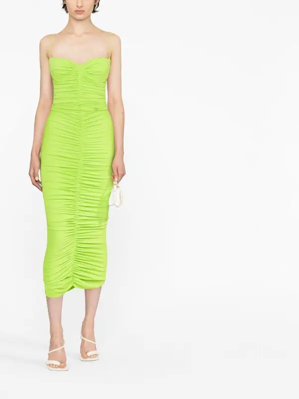 Alex Perry Ruched Midi Dress