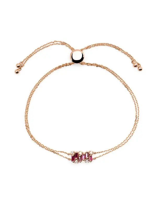 SUZANNE KALAN 18kt Yellow Mini Ruby Bracelet - Gold