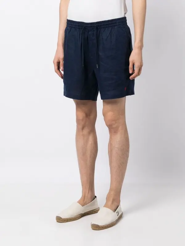 Polo Ralph Lauren Logo-embroidered Linen Deck Shorts