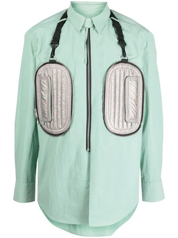 CRAIG GREEN Padded-pocket Shirt Jacket - Green