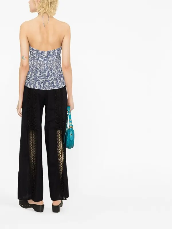 MARANT ETOILE Floral Print Halterneck Blouse