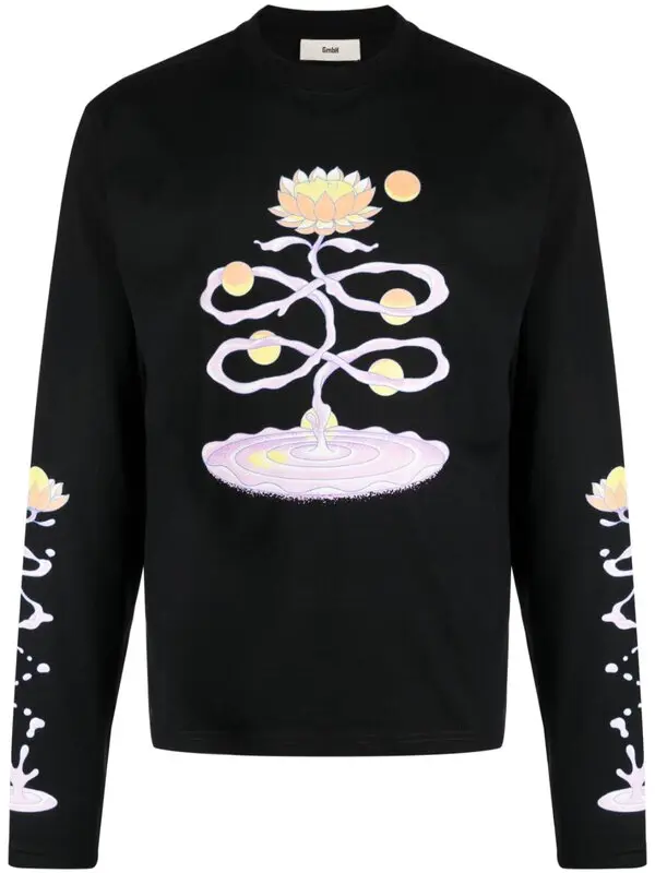 GMBH Graphic-print Jersey-knit Sweatshirt