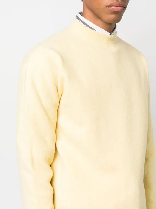 JIL SANDER Ribbed Trim Wool Jumper