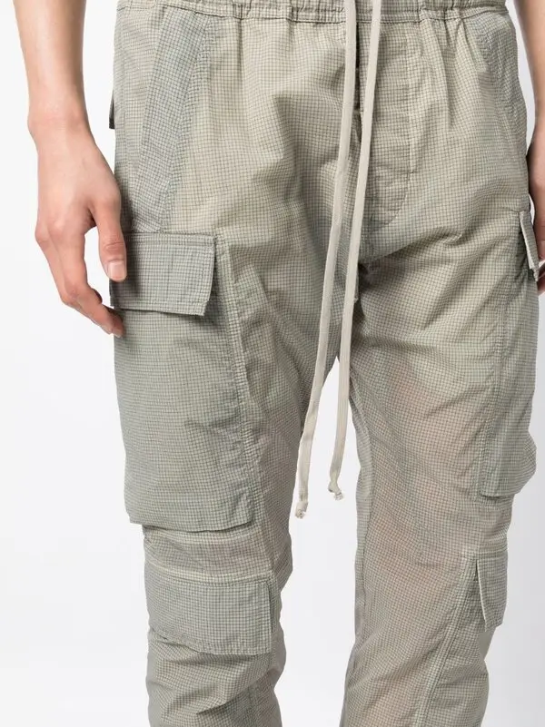 Rick Owens Drawstring-waist Skinny-cut Cargo Pants