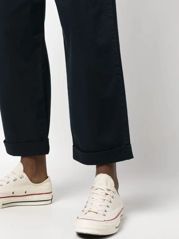 Woolrich High-waisted Wide-leg Trousers - Blue