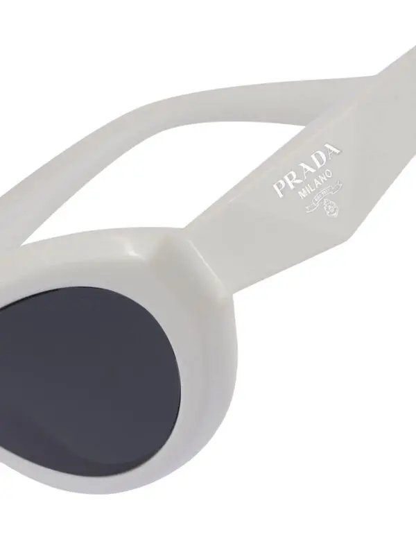 Prada Symbole Oval-frame Sunglasses