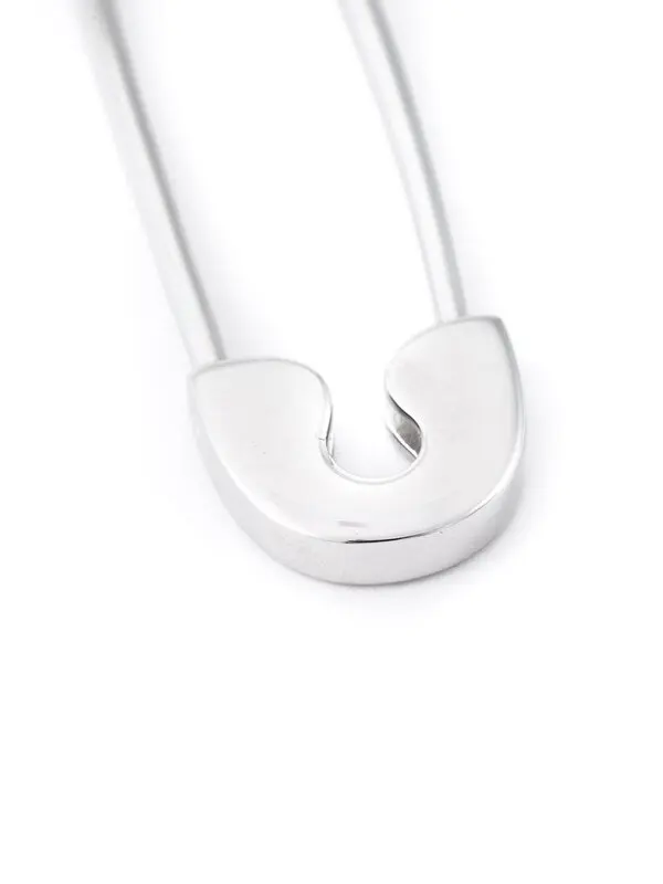 TRUE ROCKS Safety Pin Pendant Necklace - Metallic