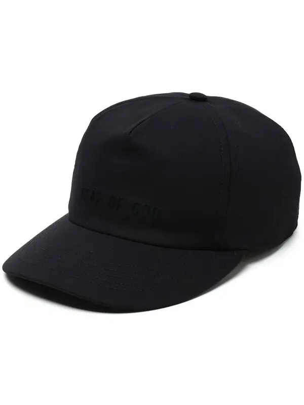 Fear Of God Cotton Cap With Logo Print - Black