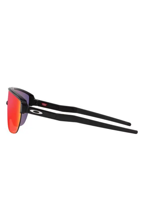 Oakley Corridor 142mm Semi Rimless Prizm™ Polarized Shield Sunglasses - Black Grey