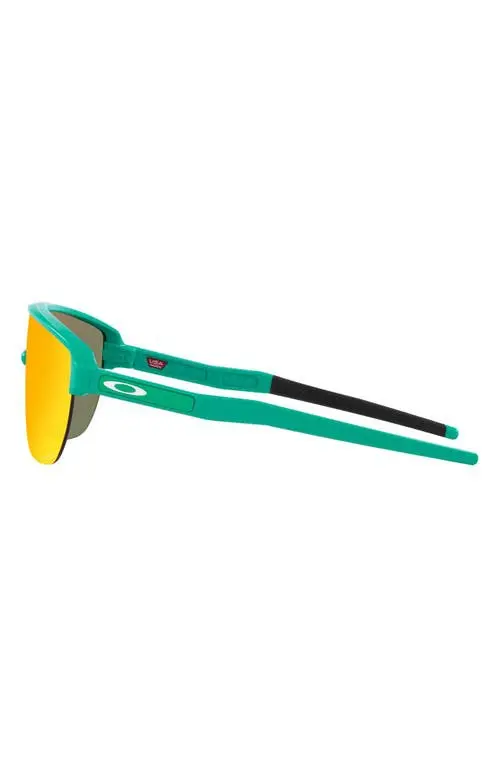 Oakley Corridor 142mm Semi Rimless Prizm™ Polarized Shield Sunglasses - Ruby
