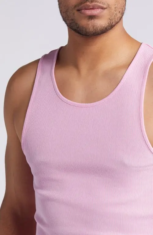 ELWOOD Malibu Cotton Rib Tank - Vintage Pink