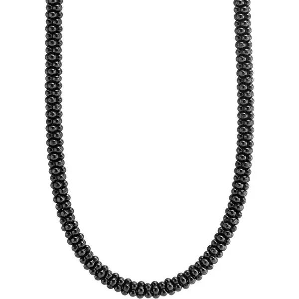 Lagos Caviar Bead Rope Necklace - Silver