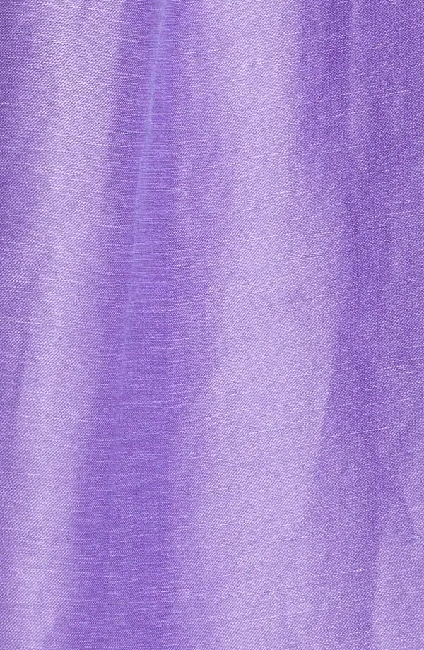Aje Nova Pleated Linen Blend Midi Dress