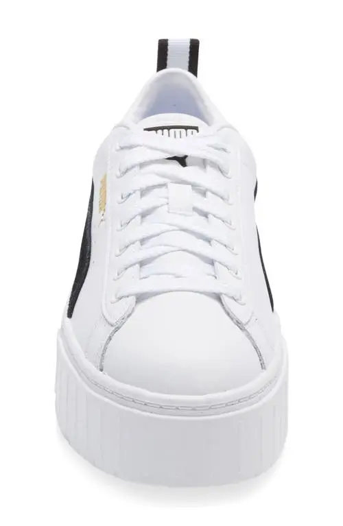 PUMA Mayze Leather Platform Sneakers