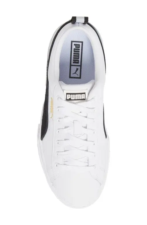 PUMA Mayze Leather Platform Sneakers