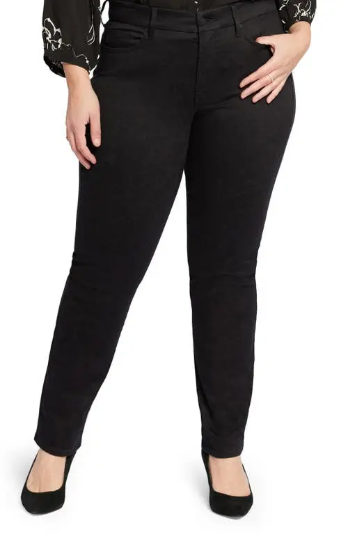 NYDJ Marilyn Straight Leg Jeans - Black