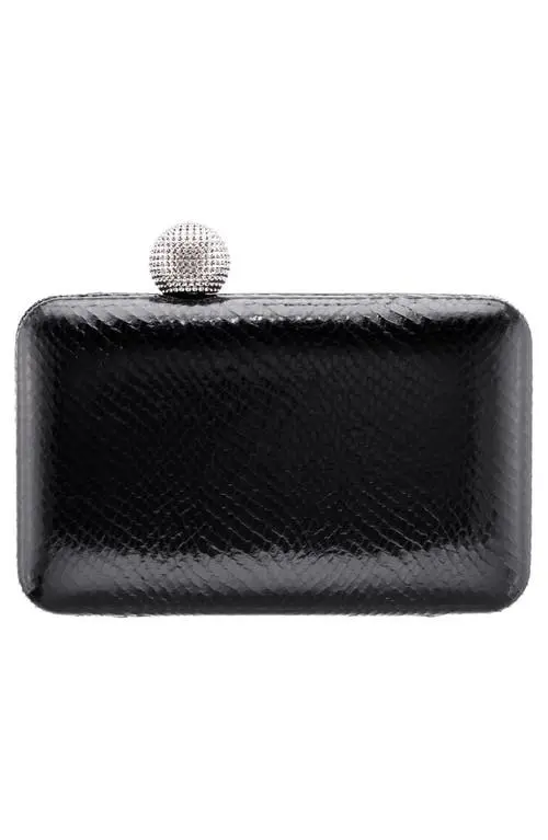 Nina Kimberly Minaudière Clutch - Black