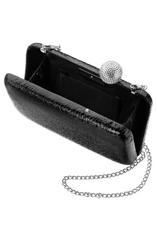 Nina Kimberly Minaudière Clutch - Black