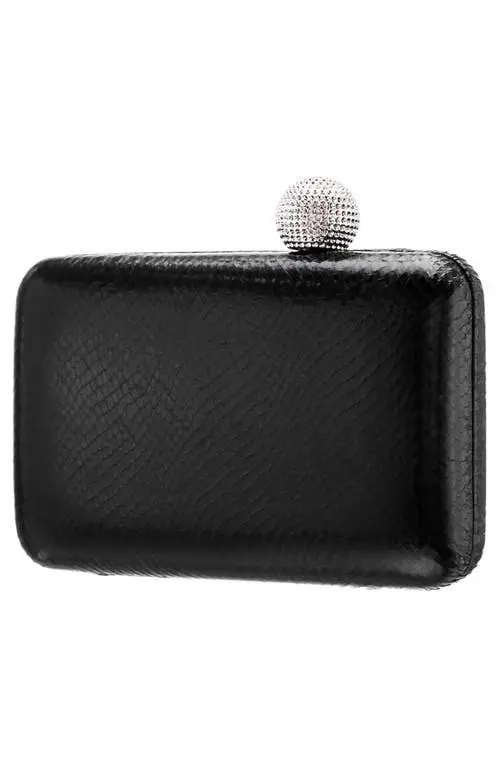 Nina Kimberly Minaudière Clutch - Black