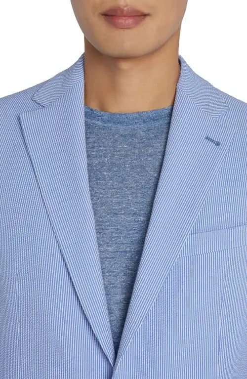 JACK VICTOR Morton Stripe Soft Construction Seersucker Sport Coat