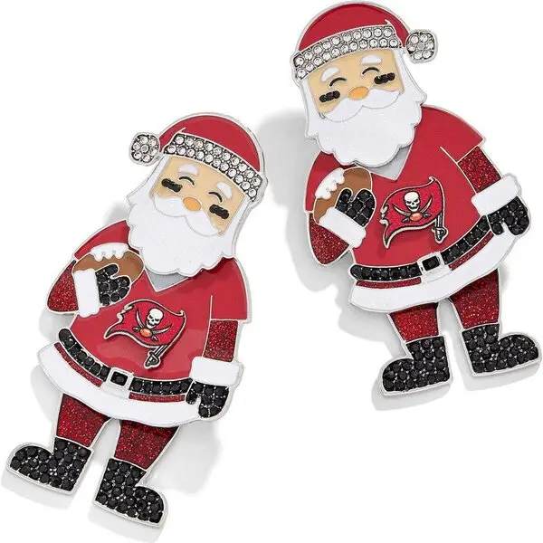 Baublebar Tampa Bay Buccaneers Santa Claus Earrings