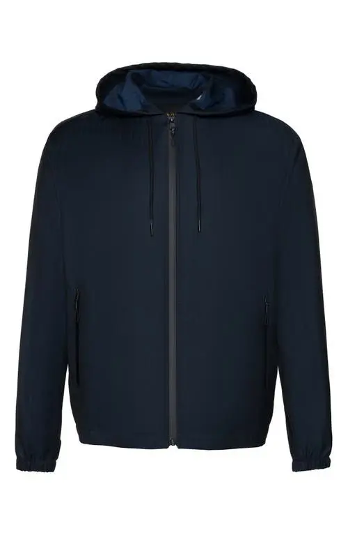 Cardinal Of Canada Beckett Water Repellent Hooded Herringbone Wool Rain Coat