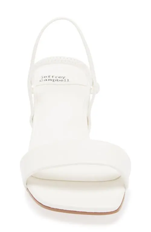 Jeffrey Campbell Adapt Slingback Sandal - White