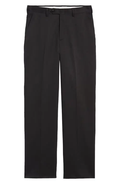 Berle Classic Fit Flat Front Microfiber Performance Dress Pants