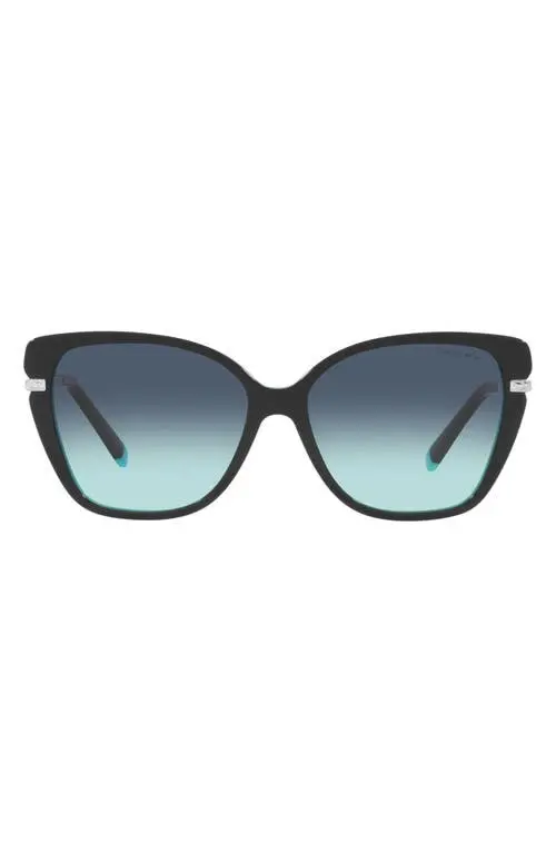 Tiffany & Co. 57mm Gradient Cat Eye Sunglasses