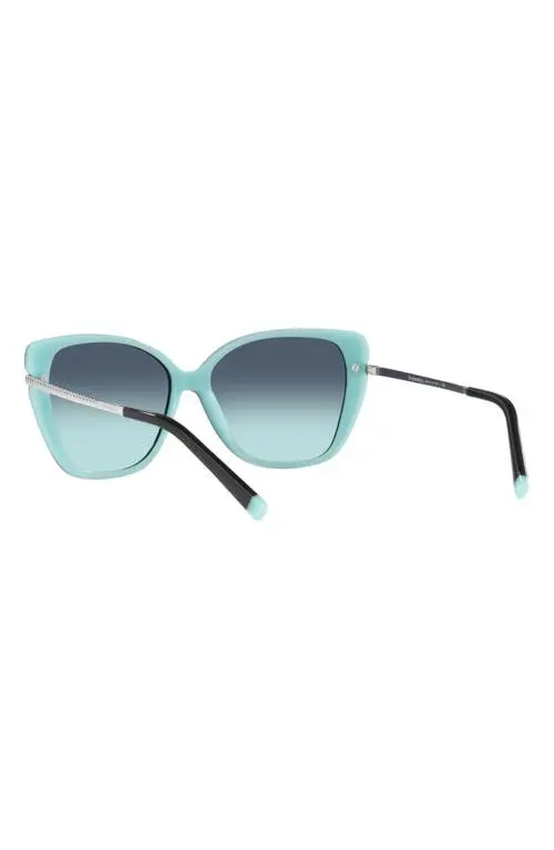 Tiffany & Co. 57mm Gradient Cat Eye Sunglasses