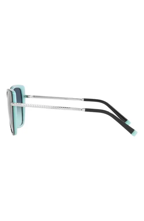 Tiffany & Co. 57mm Gradient Cat Eye Sunglasses