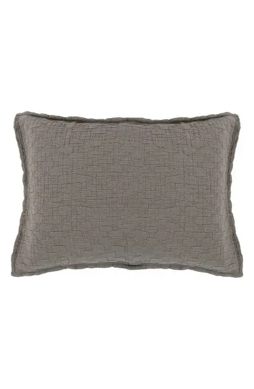 POM POM AT HOME Ojai Textured Cotton Sham - Pebble