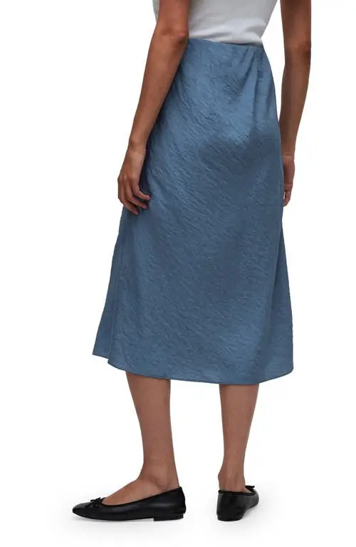 Madewell Crinkled Satin Slip Skirt